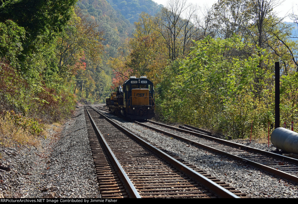 Parked CSX work train